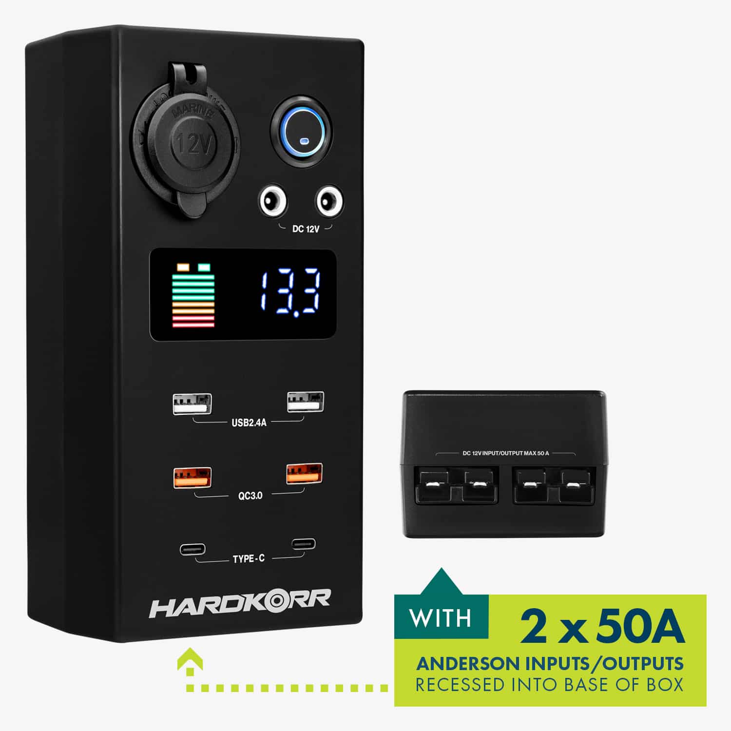 12/24V DC Power Distribution Box (Mini) – HARDKORR