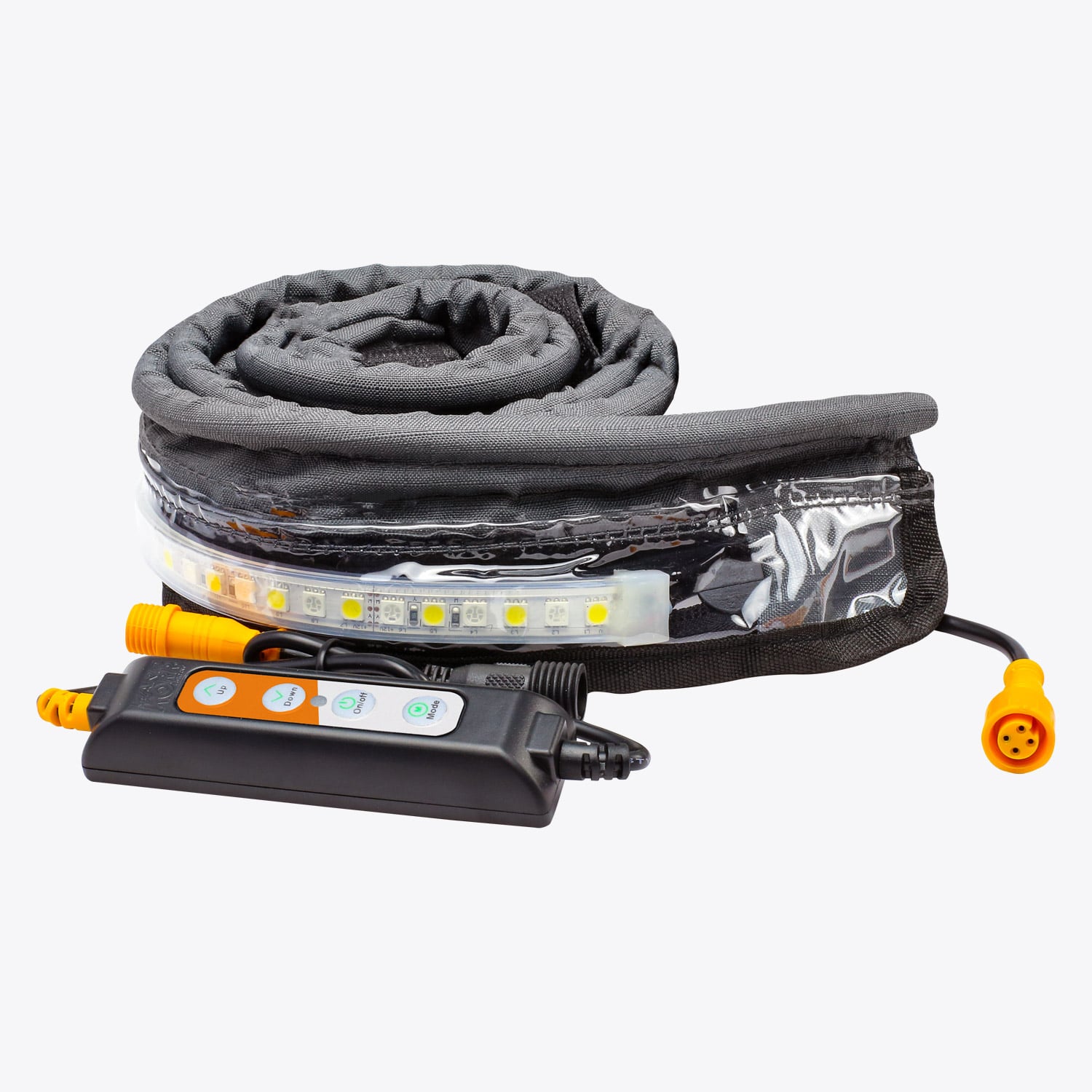 Lifestyle 1.3m Orange/White Ezy-Fit Waterproof LED Strip Light – HARDKORR